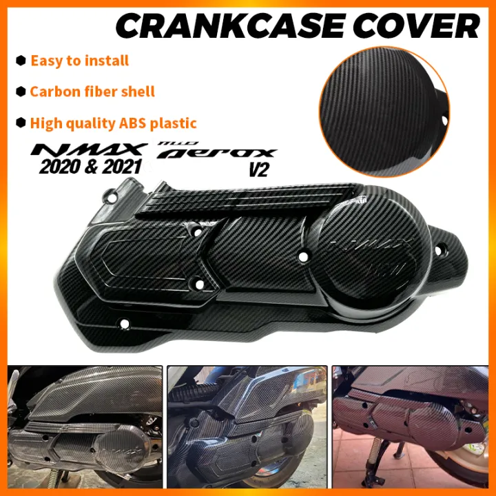 NMAX2020 / NMAX2021 / AEROX V2 CRANK CASE COVER CARBON FOR NMAX V2 ...