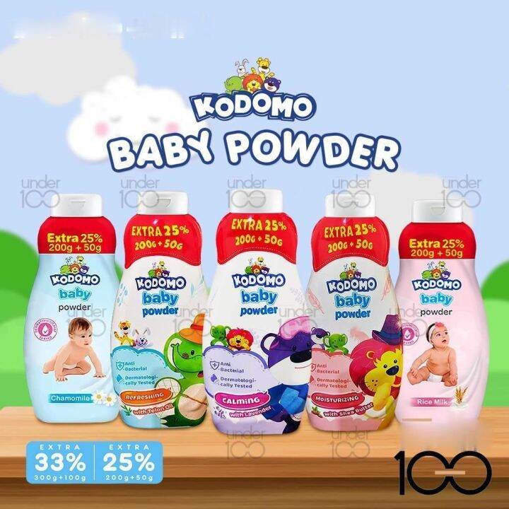 Bedak Kodomo Baby Powder Ukuran 200gr+50gr Original Termurah | Lazada ...