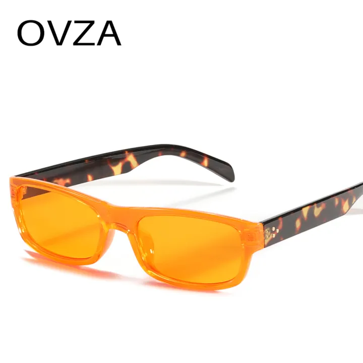 OVZA แคบแว่นกันแดดบุรุษแฟชั่นแว่นตาสีลูกอมผู้หญิง S2097 | Lazada.co.th
