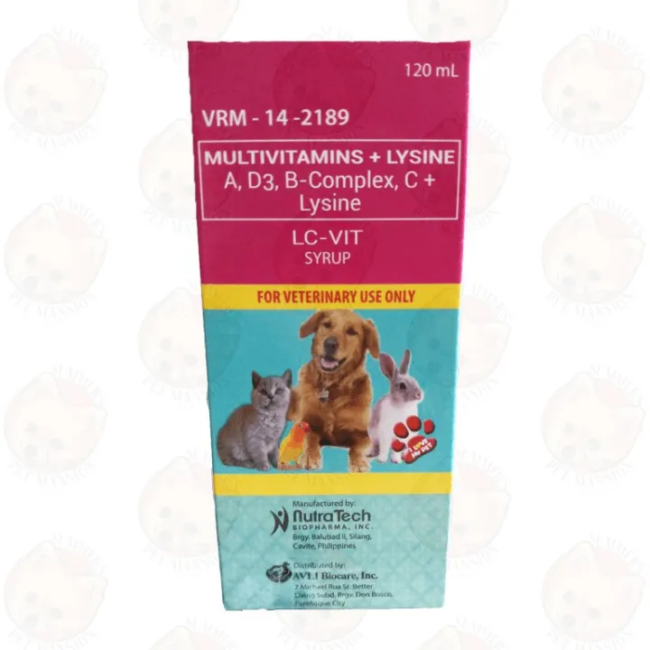 LC-VIT Syrup Pet Multivitamins + Lysine - 120ml | Lazada PH