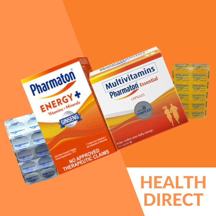 PHARMATON MULTIVITAMINS (ESSENTIAL/ENERGY+) 10 CAPSULES/ 10 TABLETS ...