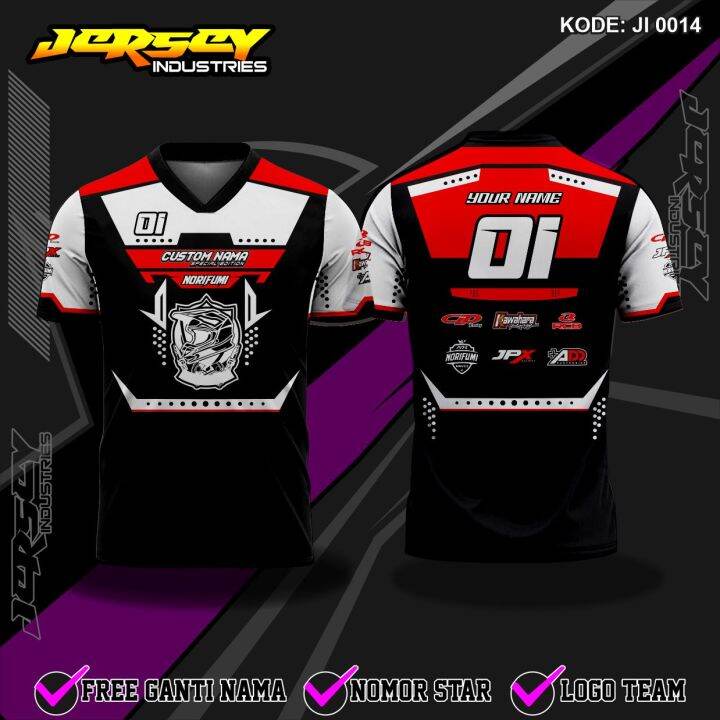 Custom Jersey Team Racing Balap Desain Simple, Kaos Jersey Racing ...