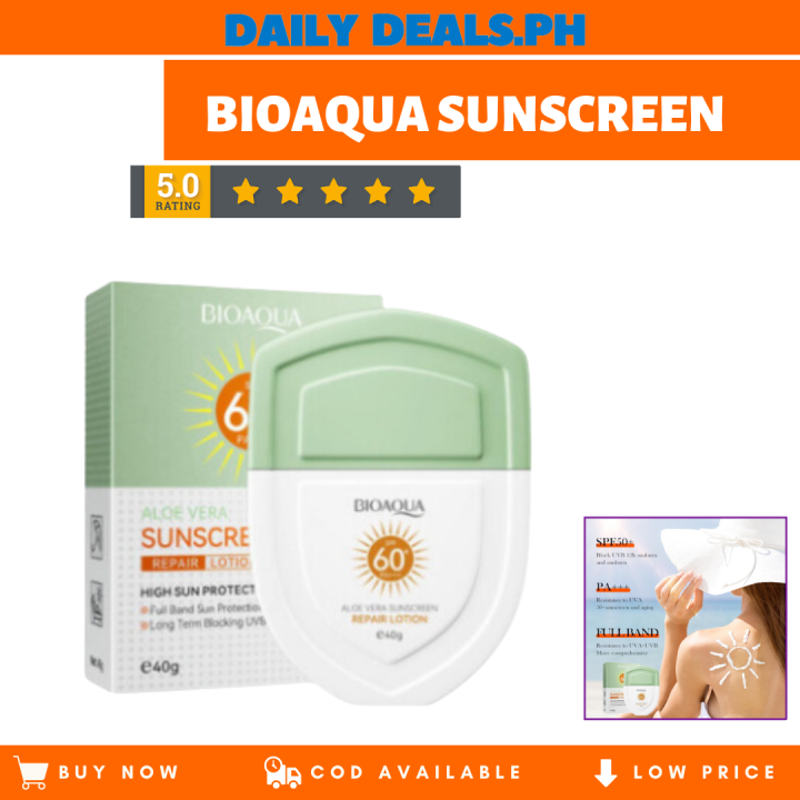 EFFECTIVE!!! BIOAQUA ALOE VERA SUNSCREEN- Repair Lotion Face Cream Moisturizer Anti Wrinkle Acne ...