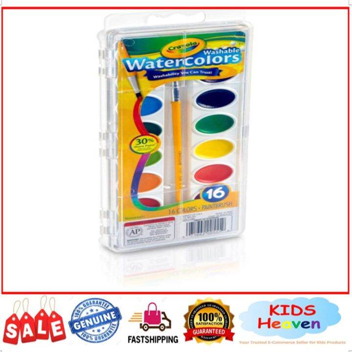 Crayola Watercolor Set 16 colors (100.0% Original) | Lazada