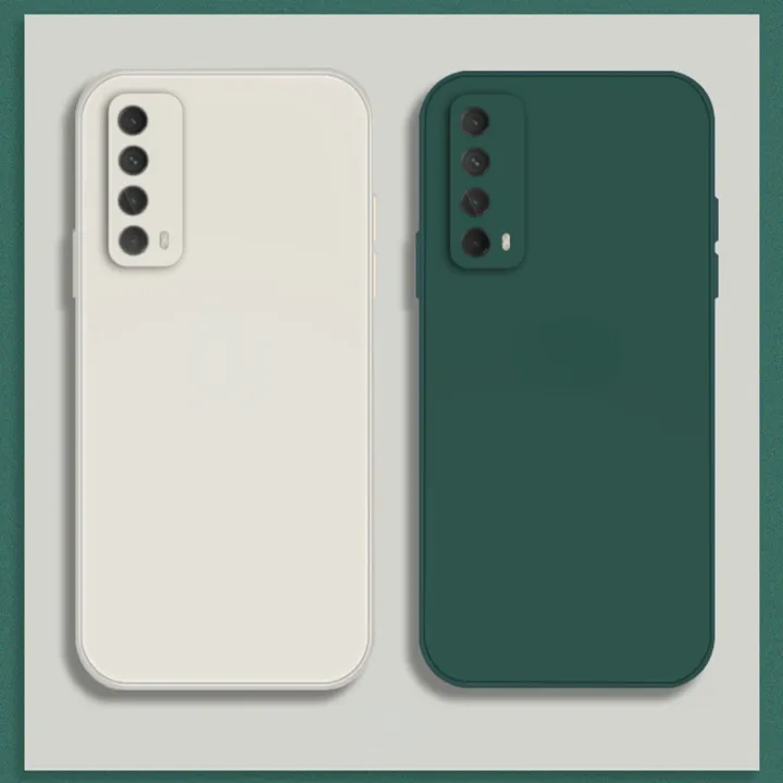 เคสhuawei y7a ในไทย Case เคสซิลิโคนเหลว Flocking ฝาครอบโทรศัพท์ป้องกัน ...