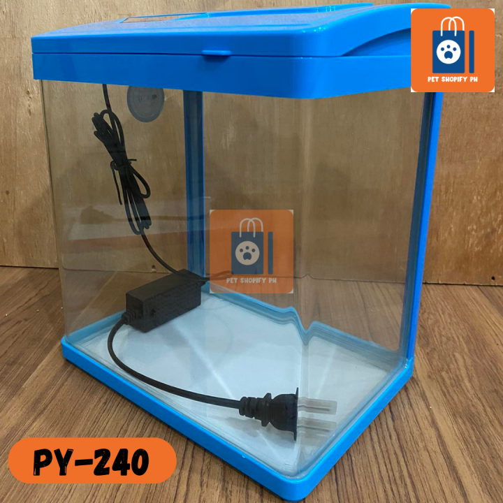 INFINITY FISH TANK AQUARIUM WITH LED LAMP AND MOTOR PY-240 | Lazada PH