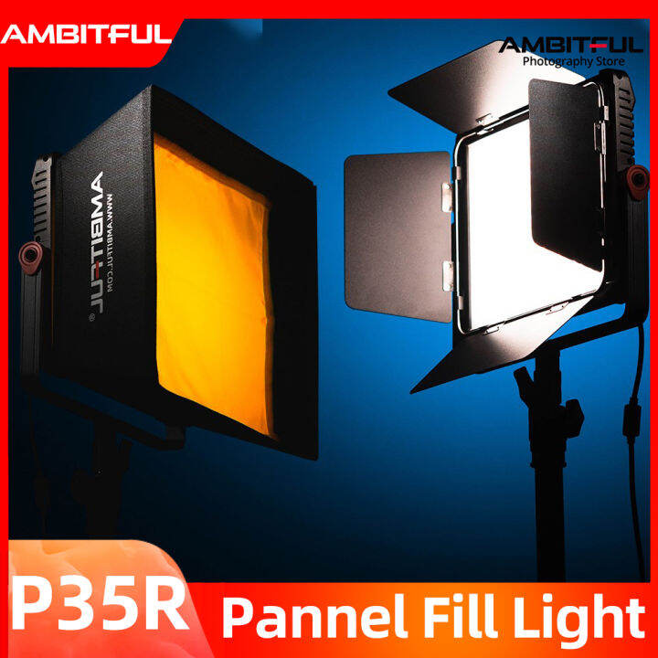 AMBITFUL 30Ws P35R RGB Full Color Fill Light 2800-6800K LED Video Light ...
