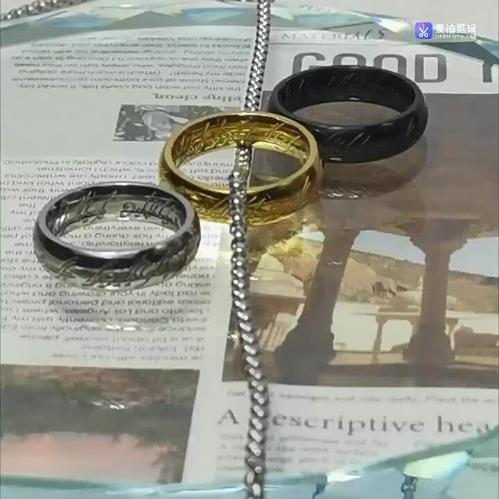 2023 เครื่องประดับสุดฮอต 60mm สร้อยไข่มุก Supreme Lord of the Rings จี้ ...