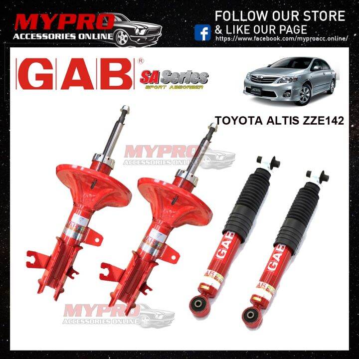 TOYOTA ALTIS ZZE142 🚗 GAB SA Series Heavy Duty Sport Absorber | Lazada