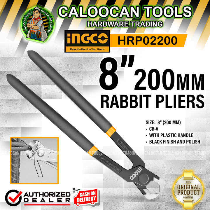 INGCO 8" 200mm Rabbit Pliers (HRP02200) CALOOCAN TOOLS | Lazada PH