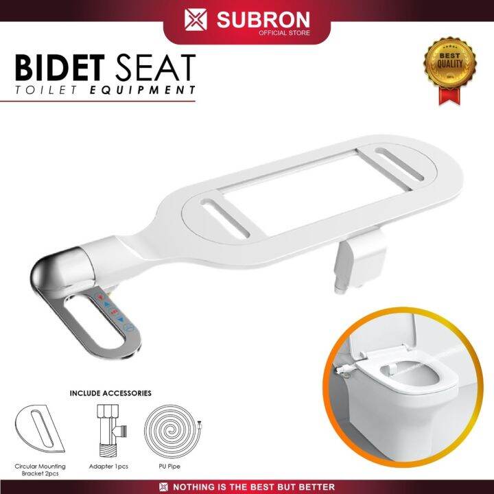 SUBRON Bidet seat Toilet jet Washer kamar mandi Siram air 2 mode bersih ...