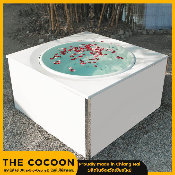 The Cocoon, all-in-one acrylic spa, made in Chiang Mai. อ่างน้ำ อ่าง ...