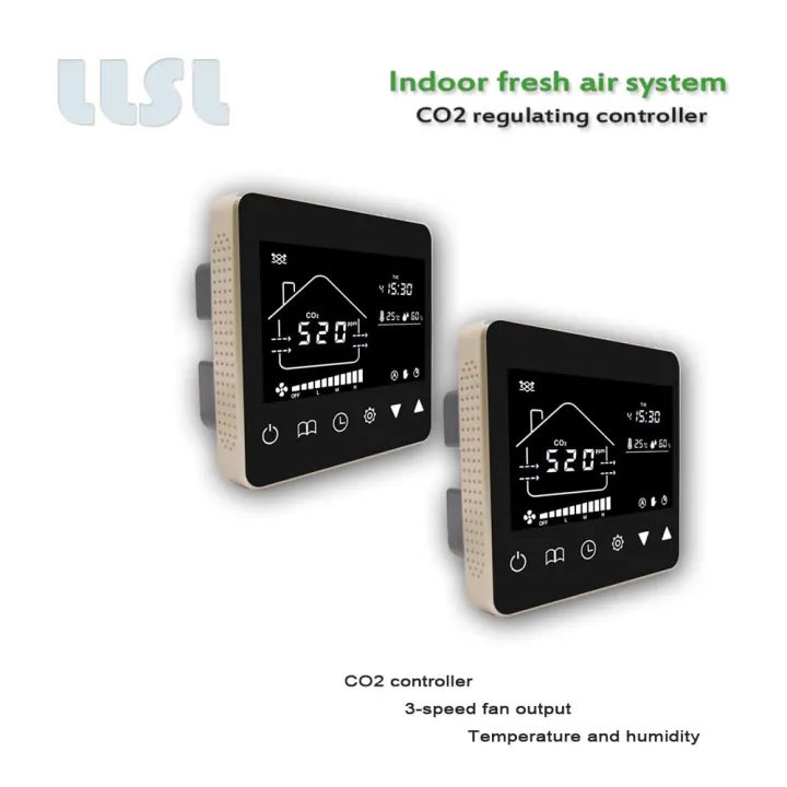 Air Exchange Controller, Fresh Air System Accessories CO2 Monitoring ...