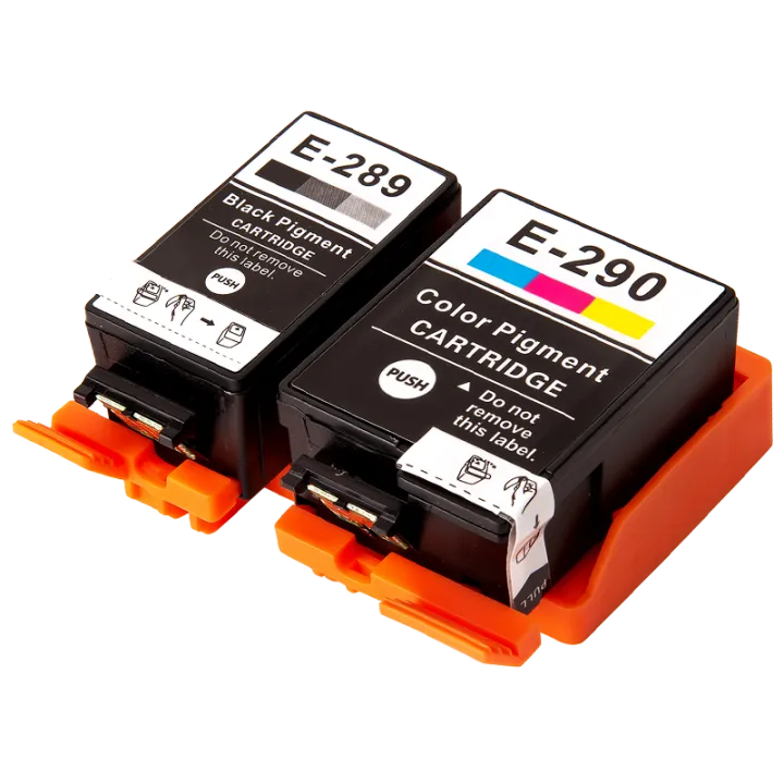 2 Pack T289 Black T290 Ink for EPSON 289 290 Full Set Print Cartridge ...