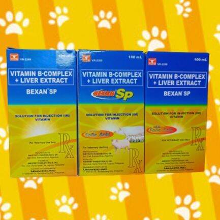 [VETKLIX II]100ML BEXAN SP VITAMIN B-COMPLEX + LIVER EXTRACT 3 BOTTLES ...