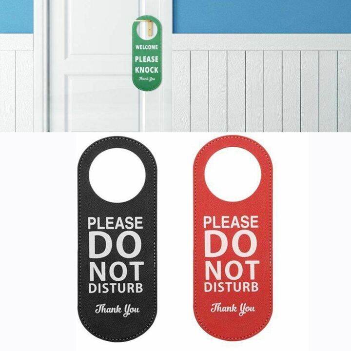 Double Sides Door Sign For Hotel Do Not Disturb Please Knock Signs Door ...