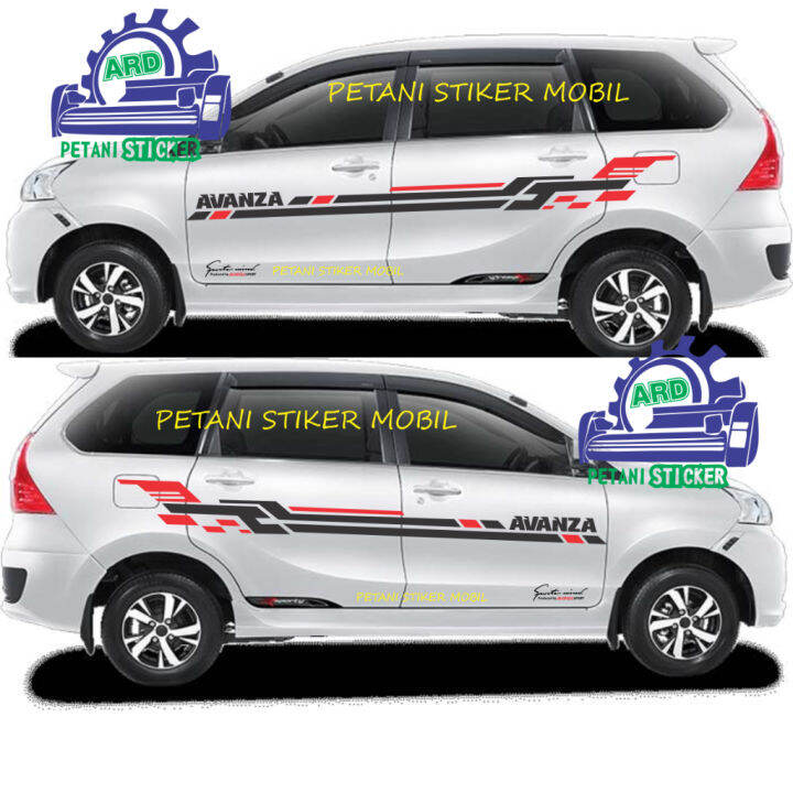 STIKER STICKER MOBIL TOYOTA AVANZA LIST STRIP MOBIL AVANZA XENIA ...