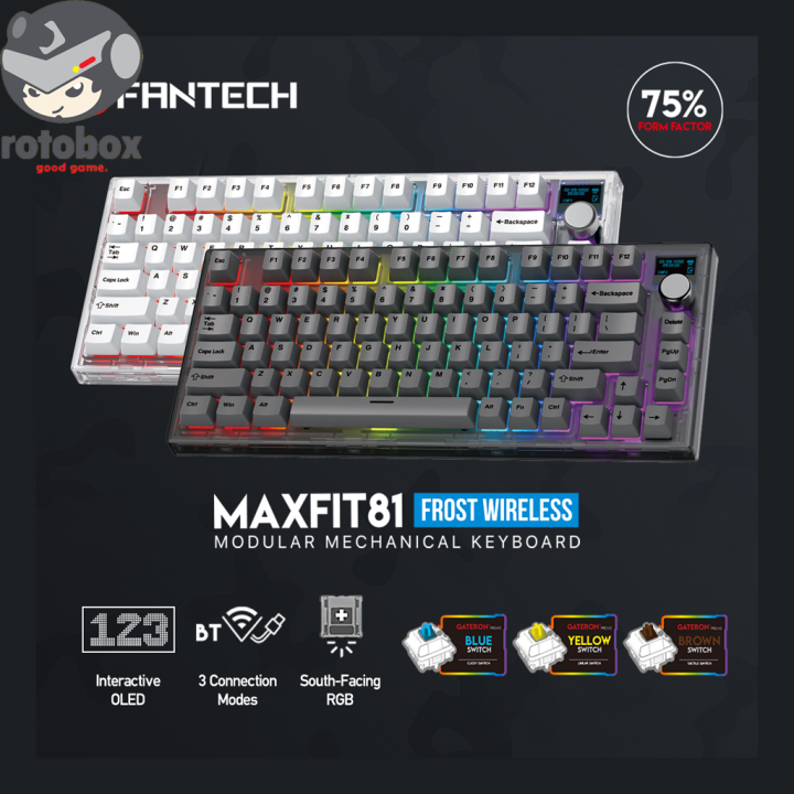 FANTECH MAXFIT81 MK910 PREBUILT WITH SWITCHES & PBT KEYCAPS | Lazada PH