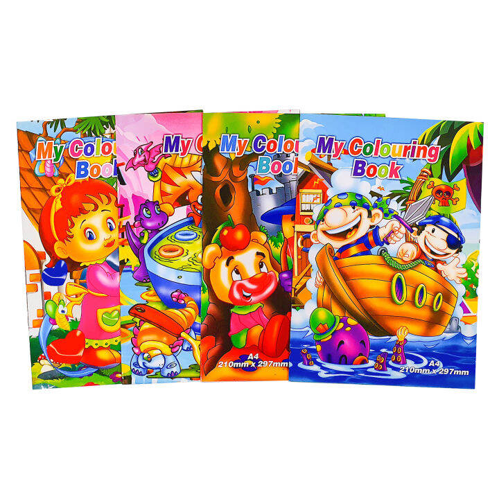 Kids Colouring Book Cartoon Colouring Book A4 Size 16 pages | Lazada