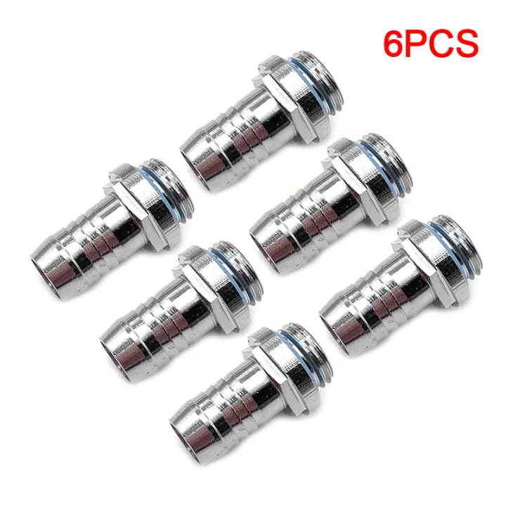 Elector 6pcs Barb Fitting PC Water Cooling Fitting G1/4 Thread Barb ...