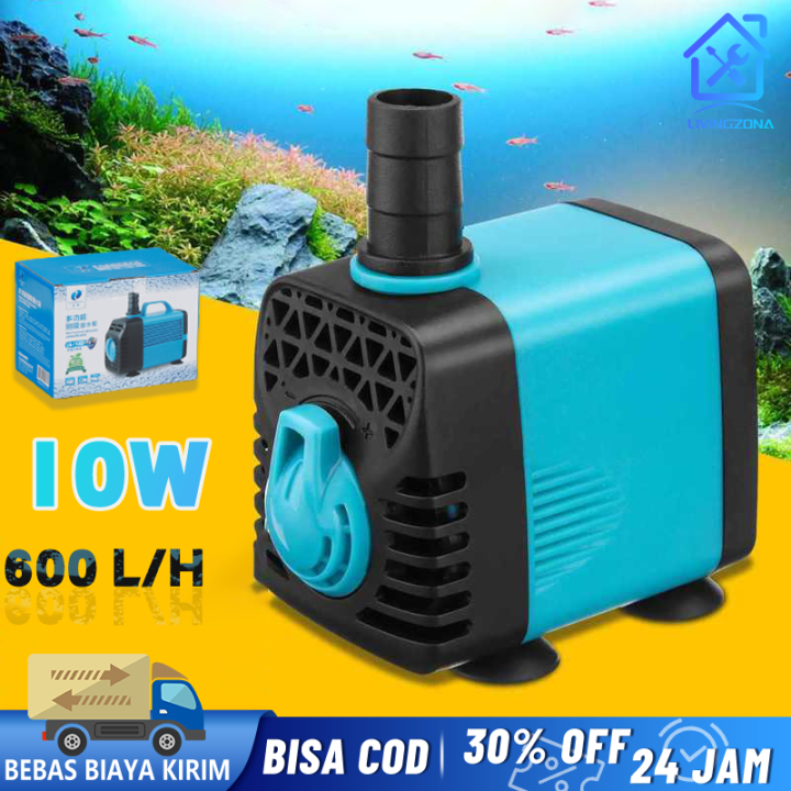 POMPA AIR CELUP AQUARIUM 10W KOLAM IKAN SIRKULASI AQUARIUM AKSESORIS AKUARIUM AERATOR SANYO ...