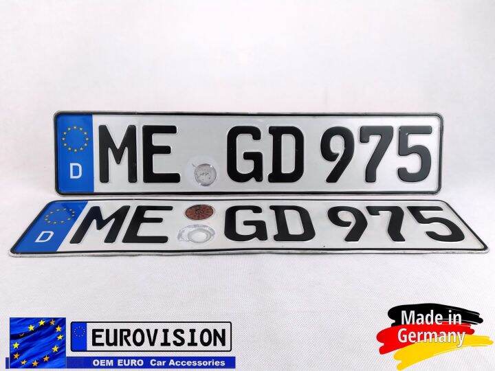 Europlates from Germany - 2 Pcs - Used Original Europlates - Ending 5 ...