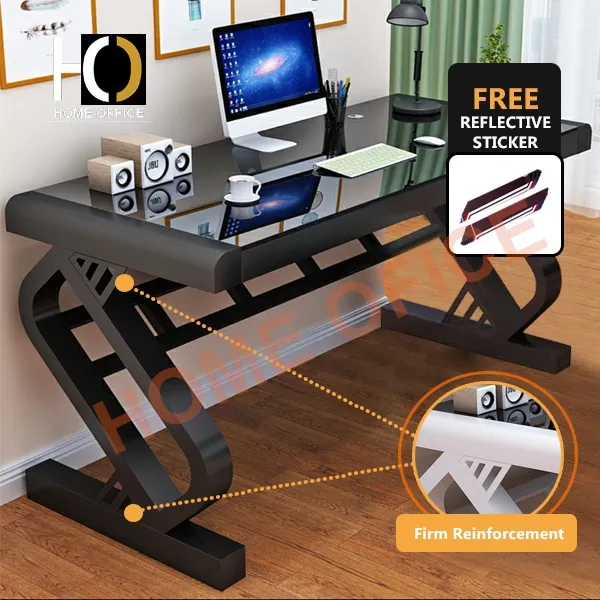 Tempered Glass Table Computer Desk E-sports table Gaming table Home ...