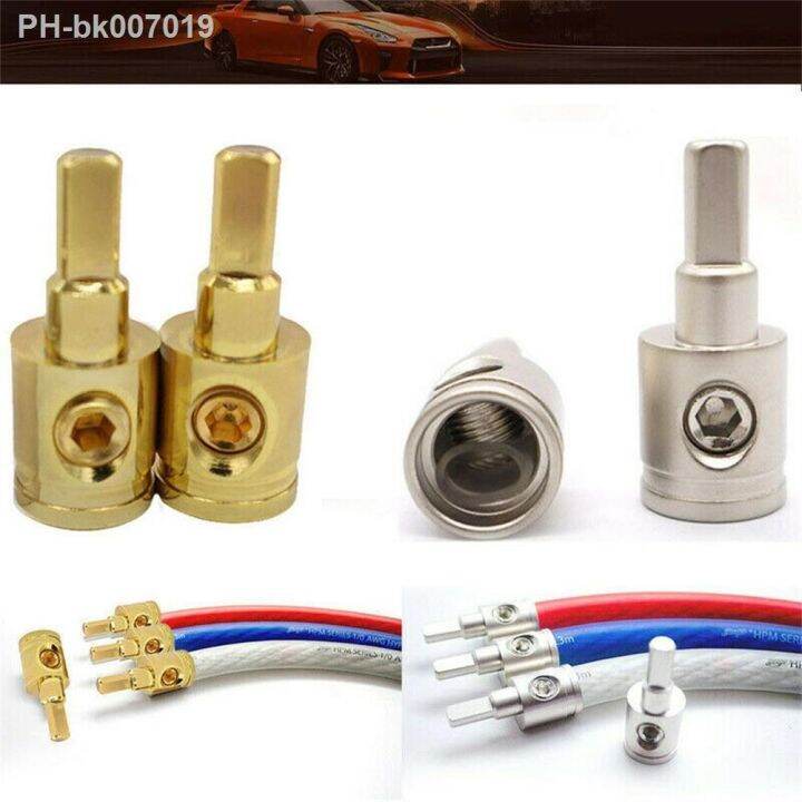 2PCS Power And Ground 1/0 Gauge To 4 Gauge Pin AWG Power Wire Reducer ...