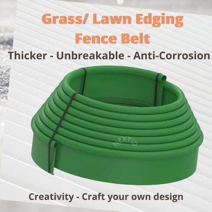 Grass/ Lawn Edging Fence Belt Border/ Garden Lawn Stone Isolation Path ...