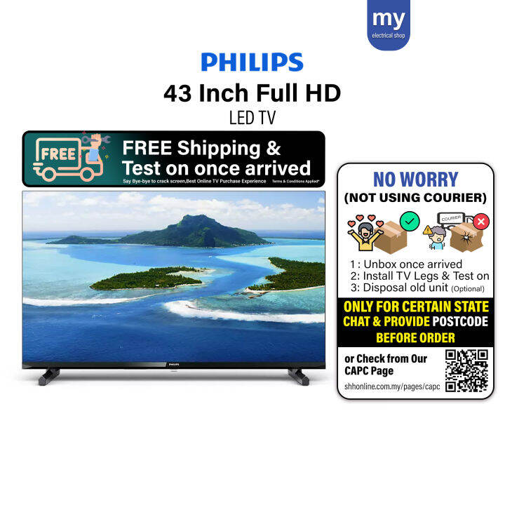Philips 43 Inch Full HD LED TV 43PFT5678 | Lazada