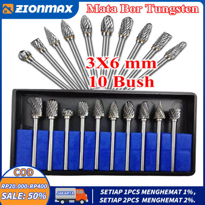 Tuner Porting Drill Bits 1 Complete Set of 10 PCS Cuner Porter Tungsten ...