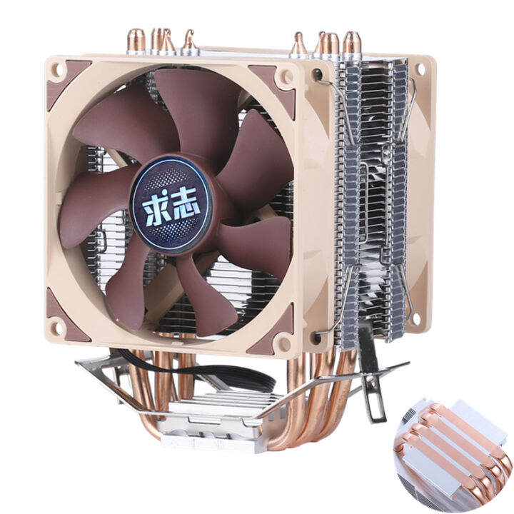 CPU Cooler LGA 2011พัดลมระบายความร้อน RGB 90มม. 4ท่อทองแดง X79 X99เมน ...