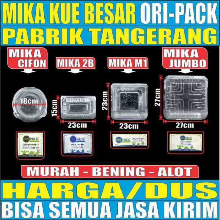 Mika Kue Per Dus Jumbo Bolu Besar Chiffon Sifon Box Kemasan Plastik ...