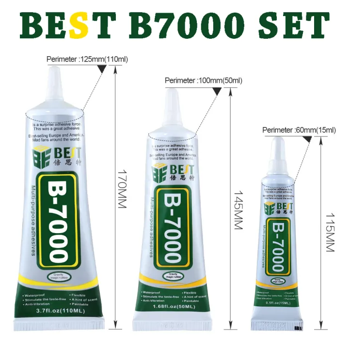 15-110ml Best B7000 Liquid Glue Repair Diamond Plastic Metal Glue ...