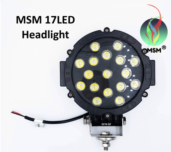 17 LED 51 Watts Car and Motorcycle Headlight | Lazada PH