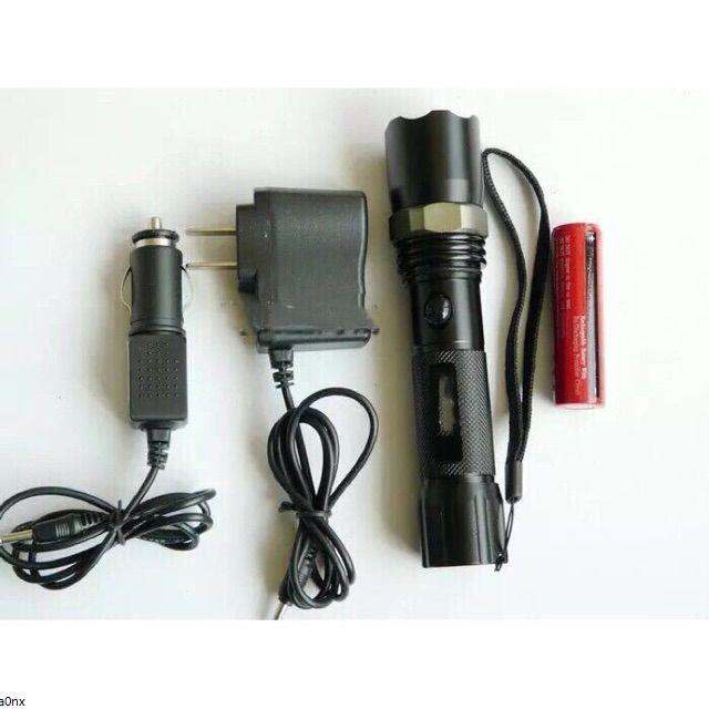 flashlight rechargeable water proof original Police Cree Q5 led ...