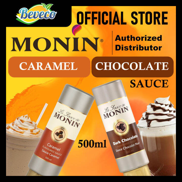 [Ready Stock] Monin Caramel / Chocolate Sauce 500ml Coffee Cappuccino ...