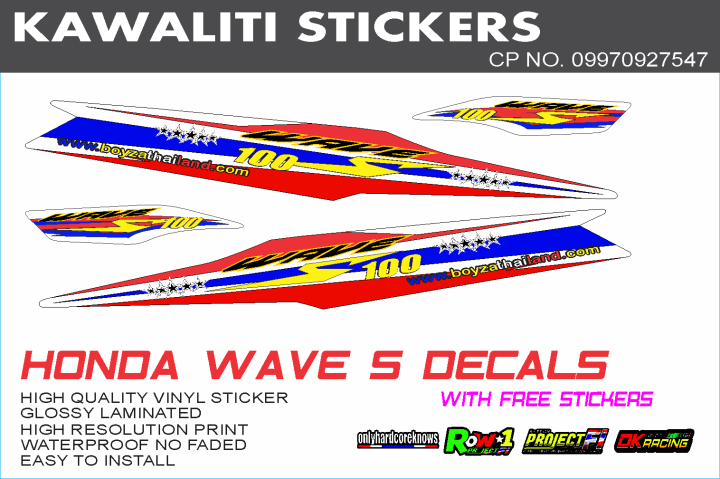 Honda Wave S Sticker Decals Thailook Design | Lazada PH