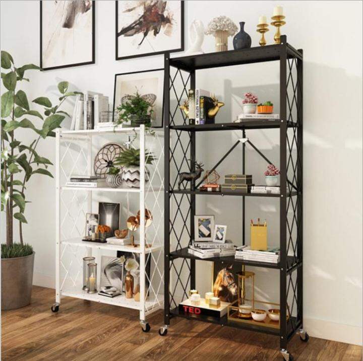 Hardware Kitchen Shelf folding multi layer pot rack / microwave oven ...