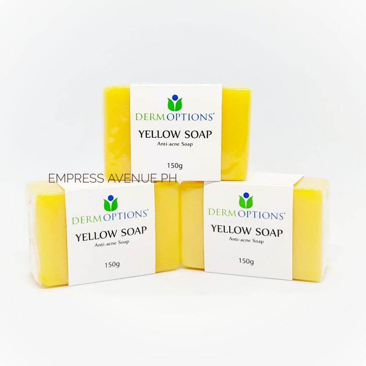 Derm Options Yellow Acne Soap 150g Set of 3 | Lazada PH
