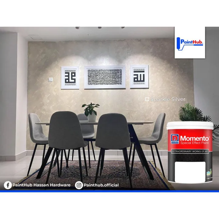 Nippon Paint Momento 1 Liter || Cat Special Effect ( 1 set, dapat ...