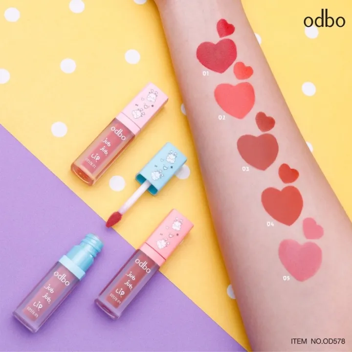 ถูก แท้ ส่งฟรี ลิป ODBO Jub Jub Lip โอดีบีโอ จุ๊บ จุ๊บ ลิปจุ๊บๆ ลิปจุ่ม ลิปแมท ลิปแมทต์ ลิปสติก ...