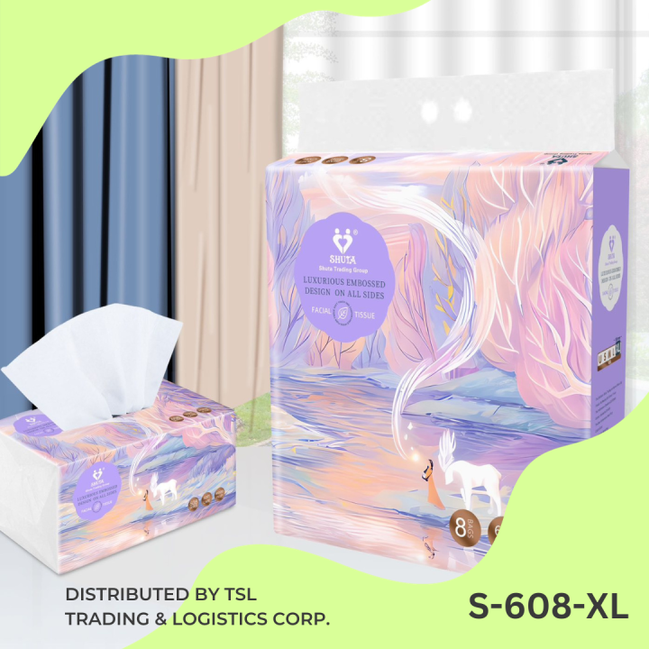 TSL - SHUTA XL FACIAL TISSUE S-608-XL, 520'S X 8 | Lazada PH