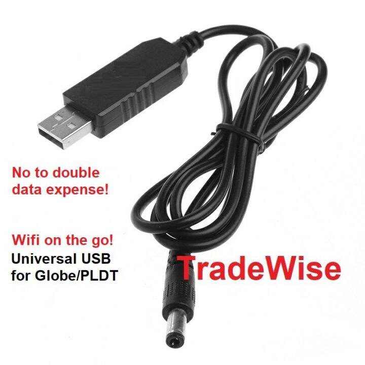 STEP UP USB DC 5V TO DC 12V 2.1mm X 5.5mm Converter For GLOBE/PLDT ...