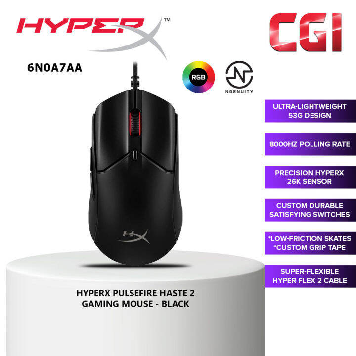 HyperX Pulsefire Haste 2 Ultra-lightweight Wired Gaming Mouse - Black ... HyperX Pulsefire Haste 2 Ultra-lightweight Wired Gaming Mouse - Black ...