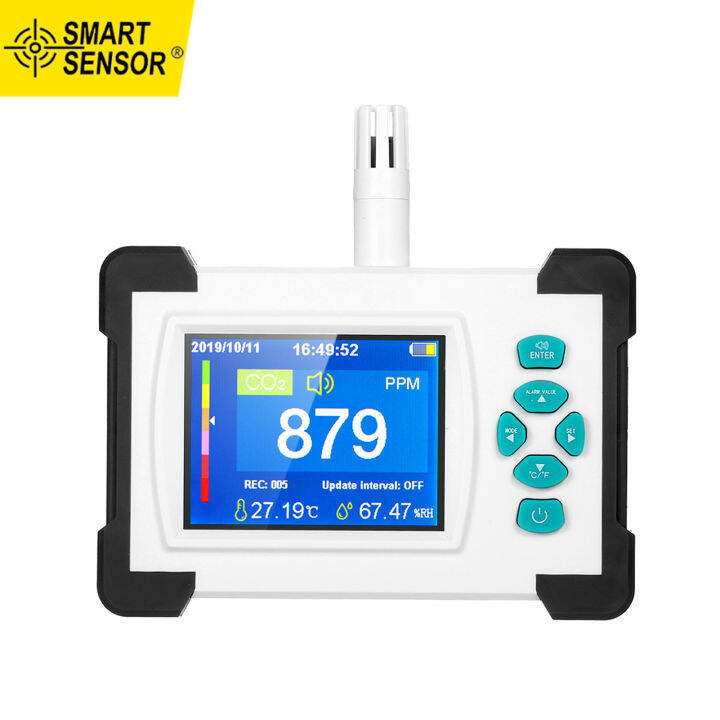 Smart Sensor Carbon Dioxide Detector with Rechargeable Battery Portable ...