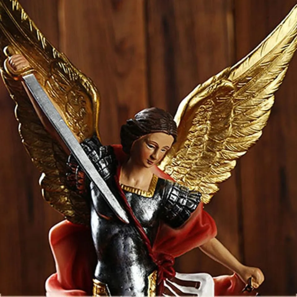 Angel Killing Demon Statue