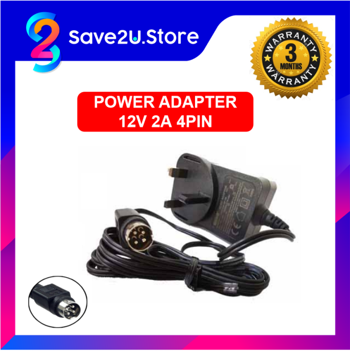 Power Adapter 12V 2A 4 PIN for HIKVISION DVR or NVR | Lazada