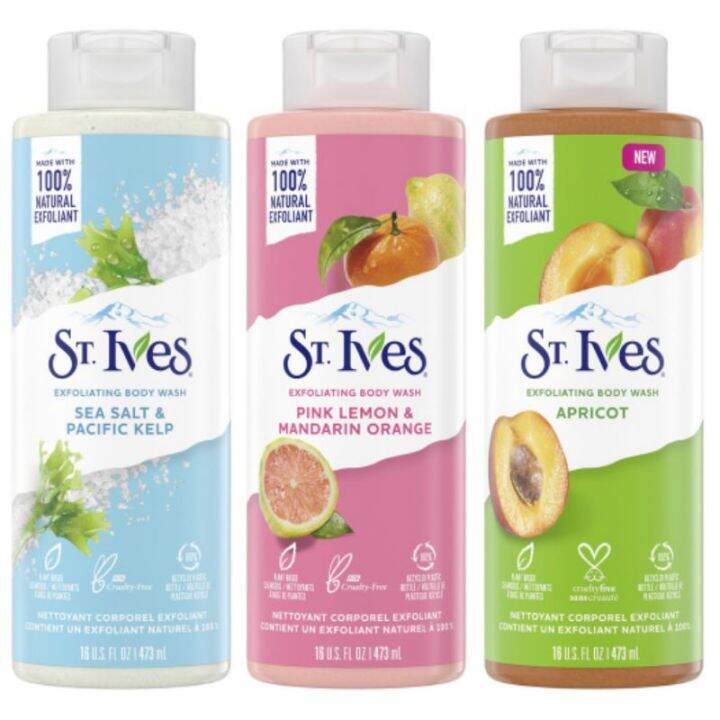 St. Ives Exfoliating Body Wash 160Z | Lazada PH