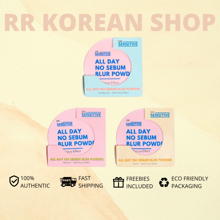[AUTHENTIC] DR SENSITIVE All Day No Sebum Blur Powder Natural 25g ...
